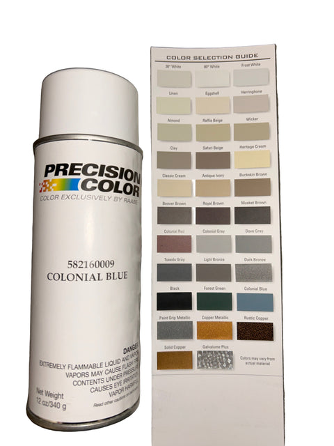 Precision Color Professional Spray Paint | 30+ Colors | Metal Flashing ...