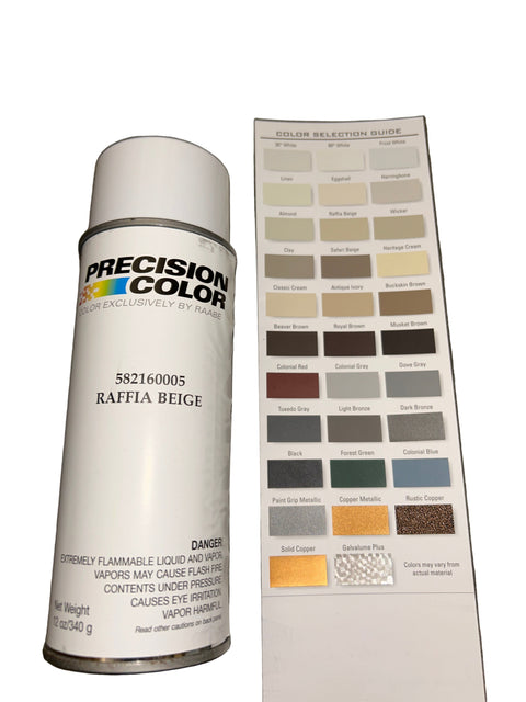 Precision Color Professional Spray Paint | 30+ Colors | Metal Flashing ...