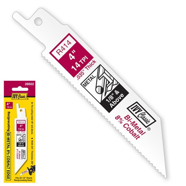 IVY Classic Bi-Metal Recip Saw Blade | Cobalt Advantedge | 65-67 HRC ...