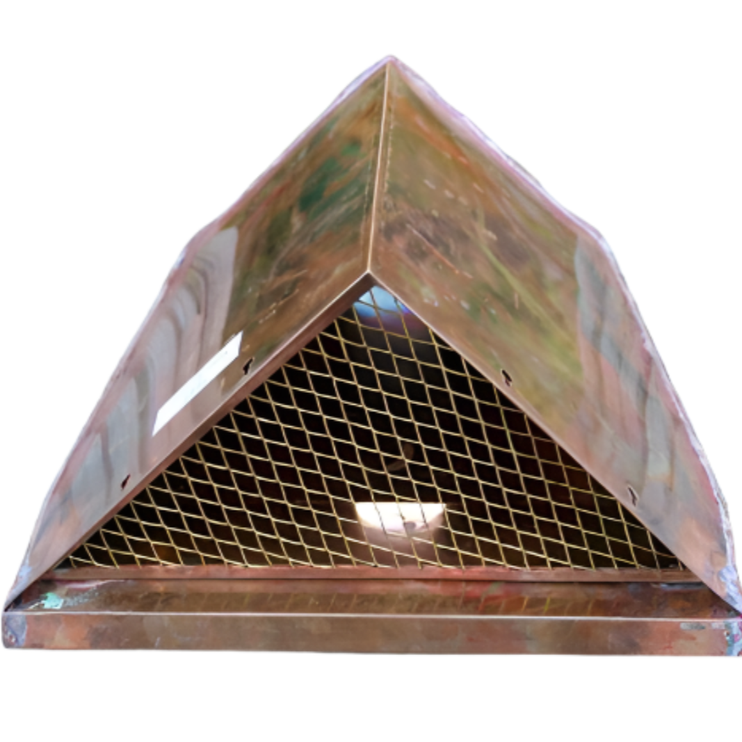 Copper Corner Leaderhead | Triangular Gutter Drain Head | Gutter All