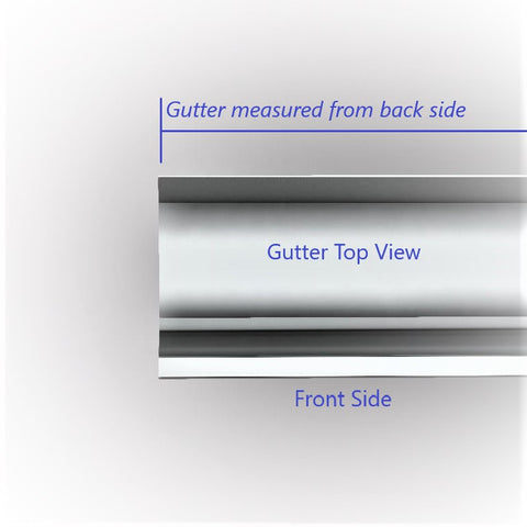 Fascia Style Seamless Gutter - Aluminum, Wide-Bottom | Gutter All